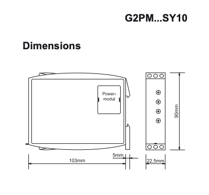 G2PM SY10 - Monitor trifasico de tension – CPI - Control para la Industria